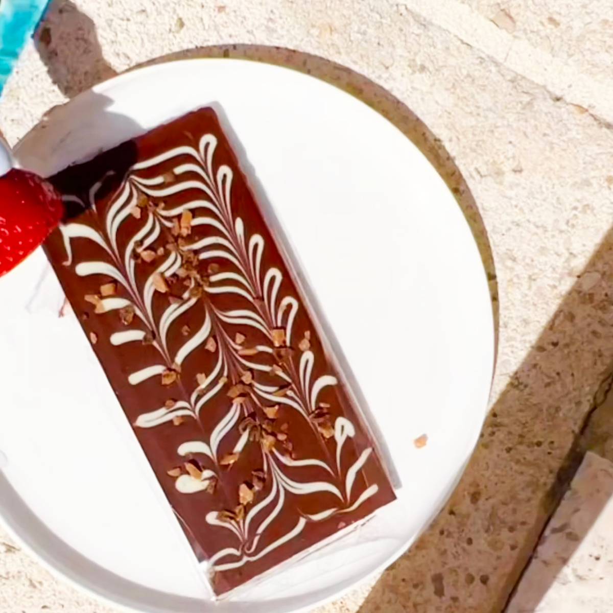 melted chocolate bars