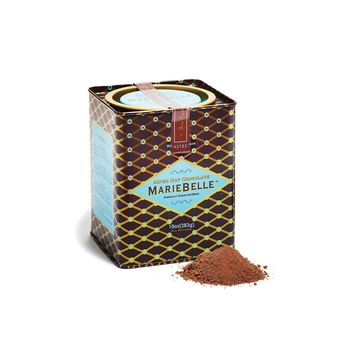 10oz Aztec Dark Hot Chocolate Tin || MarieBelle New York