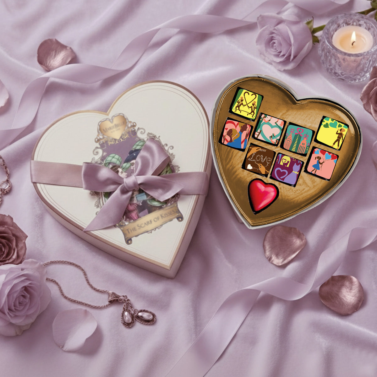 Valentine's • 9pc Chocolate Ganache Heart Box – MarieBelle